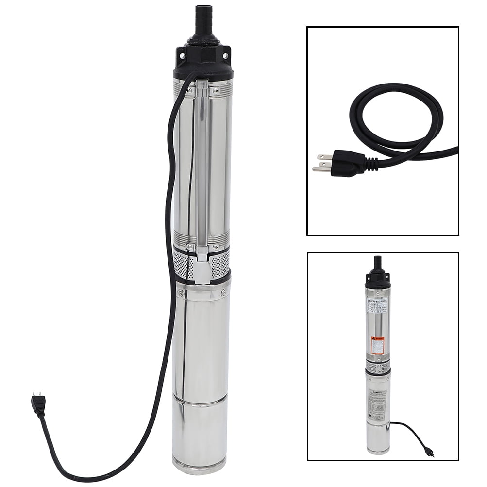 CCIYU Deep Well Submersible Water Pump 1/2 hp 50m / 164ft Stainless ...