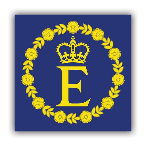 Queen Elizabeth II Personal Insignia Flag Sticker Decal - Self Adhesive ...