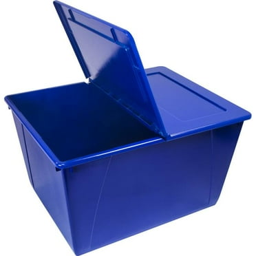 Three Stackable See Through Storage Bins with hinged lids - Walmart.com