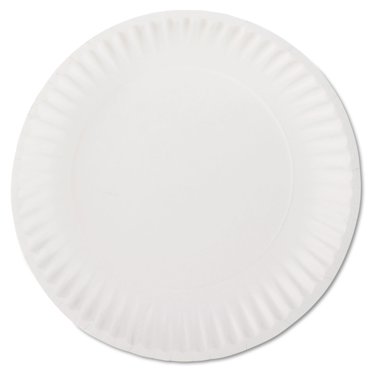 Gold Label Coated Paper Plates 9" dia, White, 100/Pack, 10 Packs/Carton ...