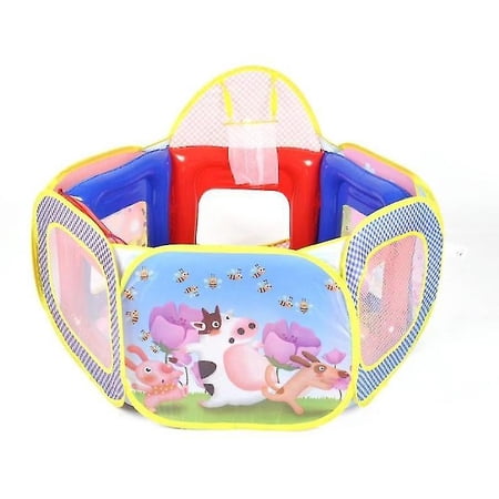 6 Panel Safety Playpen Play Center Yard Pop Up Ball Pit Play Pen ...