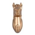BIMZUC Resin Wall Mounted Coat Hook, Golden Horse Shape Decorative ...