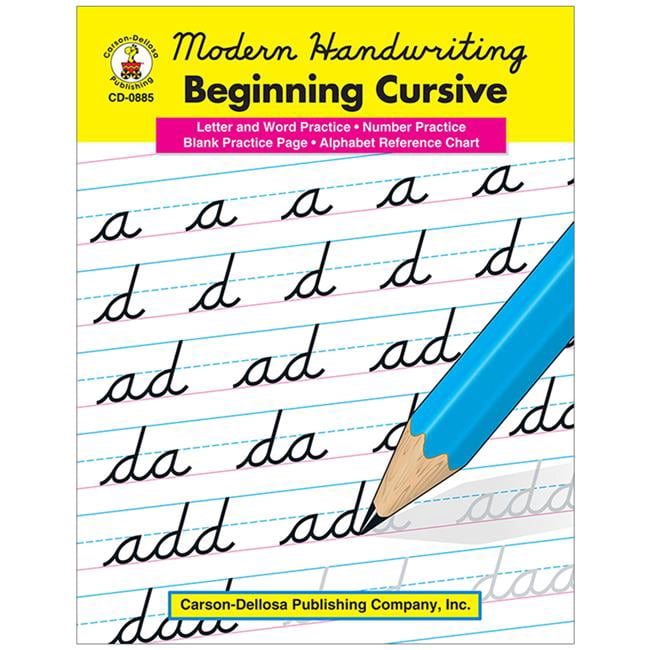 Carson Dellosa CD-0885BN 3 Each Modern Handwriting Beginning Cursive ...