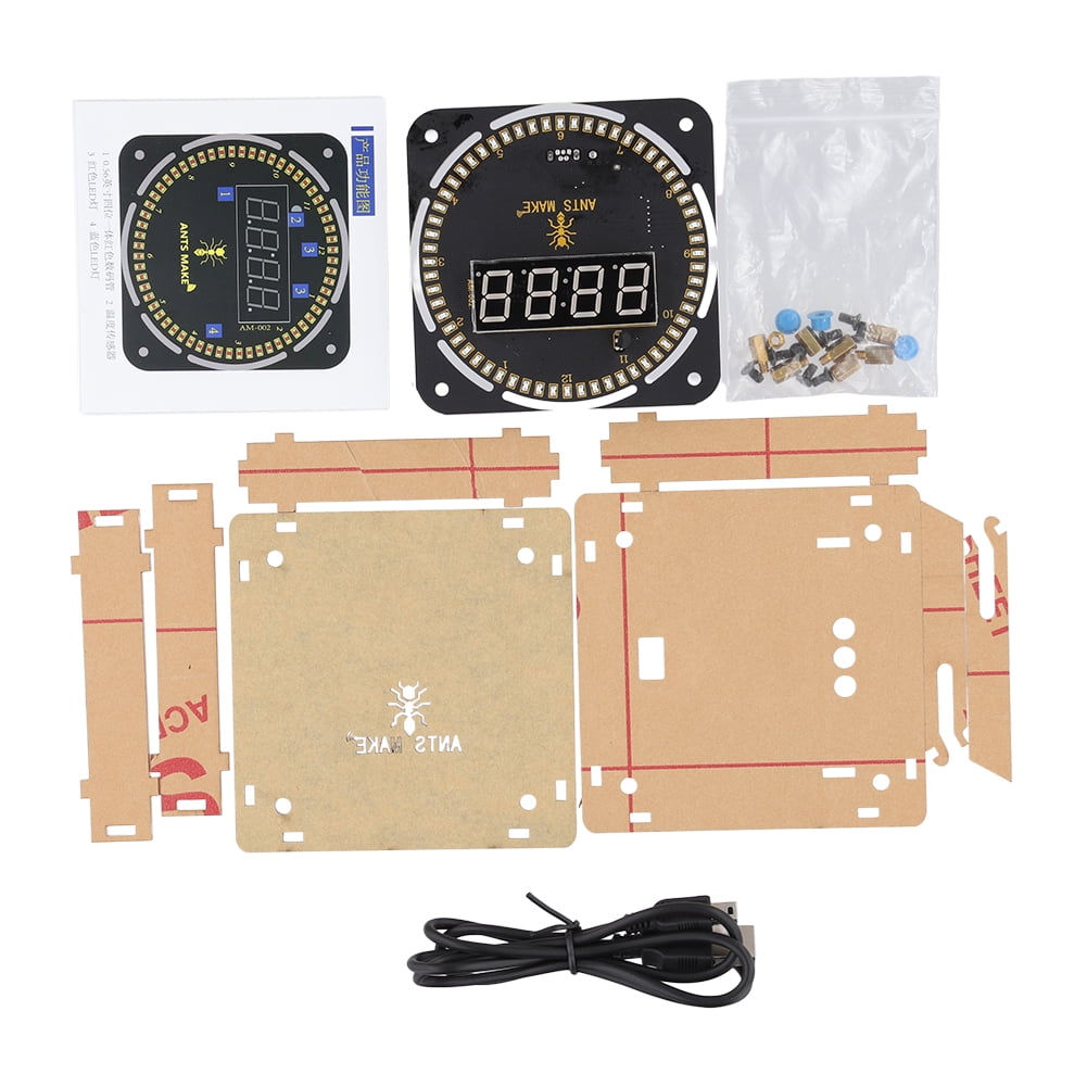 Kit Reloj Digital LED Alarma Electrónico 51 SCM Tablero Aprendizaje ...