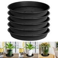 mdesiwst 5Pcs Heavy Duty Plastic Plant Saucer Tray Flower Pot Water ...