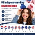 4th of July Headband,Independence Day Bow Headband, Flag Star Design ...