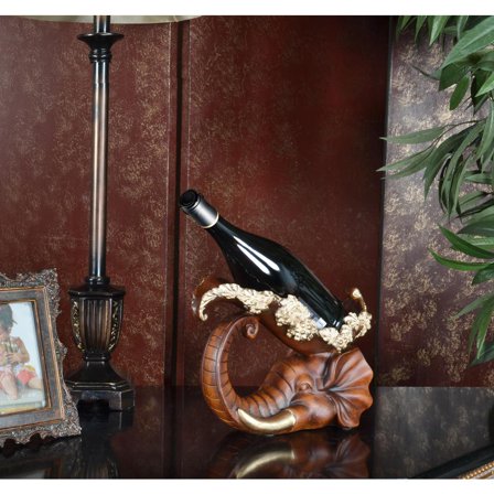 AFD Farmhouse Console with Wine Rack in All Natural Finish - Walmart.com