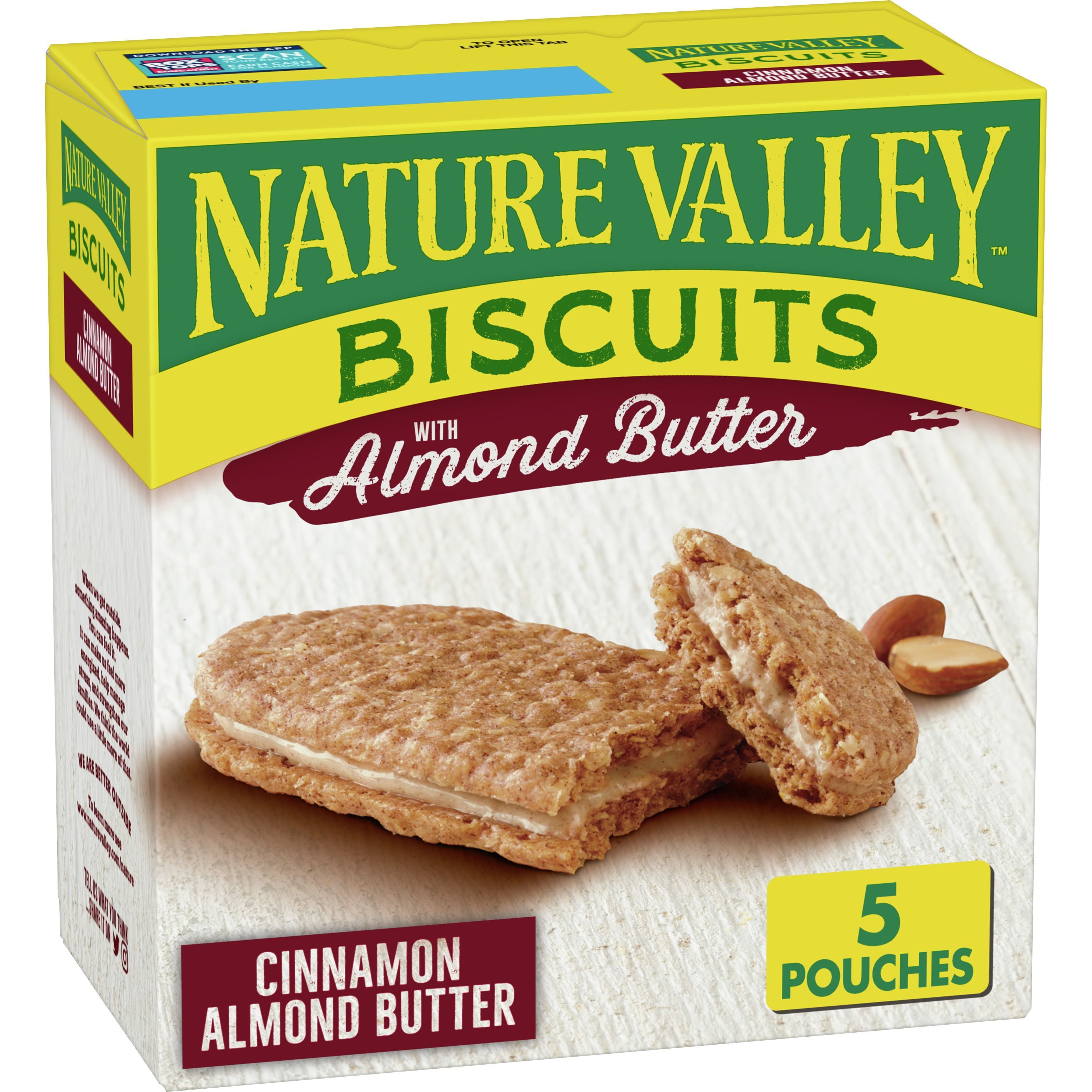 Nature Valley Biscuit Sandwiches, Almond Butter, 1.35 oz, 5 ct ...