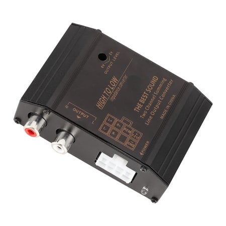 Gupbes 2 Way Audio Adapter,High To Low Level Converter,12V Car Audio ...