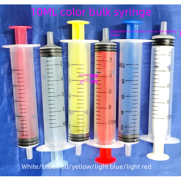 Jeringa de 10 ml Jeringa de color de 10 ml Blanco azul rojo amarillo ...