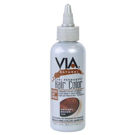 Via Hair Color #104 Natural Brown (4oz) - Walmart.ca