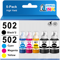 502 Ink Bottle Replacement for Epson 502 T502 Ecotank Refill Ink for ...