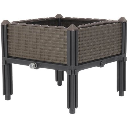 Potted Garden Bed for Vegetables Raised Plantain Box with Legs Outdoor ...