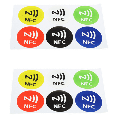 12Pcs Waterproof NFC Smart Tag Stickers Rfid Tag Adhesive Label for S3 ...
