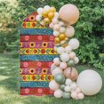 Arch Backdrop 6 Ft, Boho Flowers Spandex Stretch Fitted Arch Cover ...