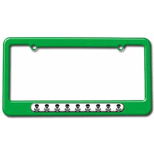 Skull And Crossbones, Poison License Plate Tag Frame, Multiple Colors ...