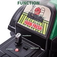 12V Kids Electric Ride On Tractor with Trailer – Dual 40W Motors, LED ...