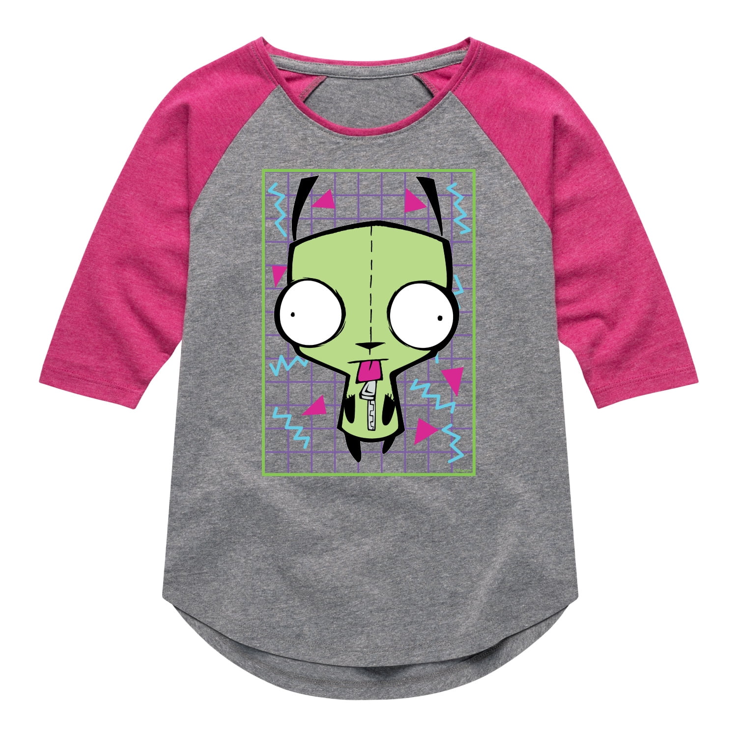 Invader ZIM - GIR Sticking Tongue Out - Retro Style Grid - Toddler And ...
