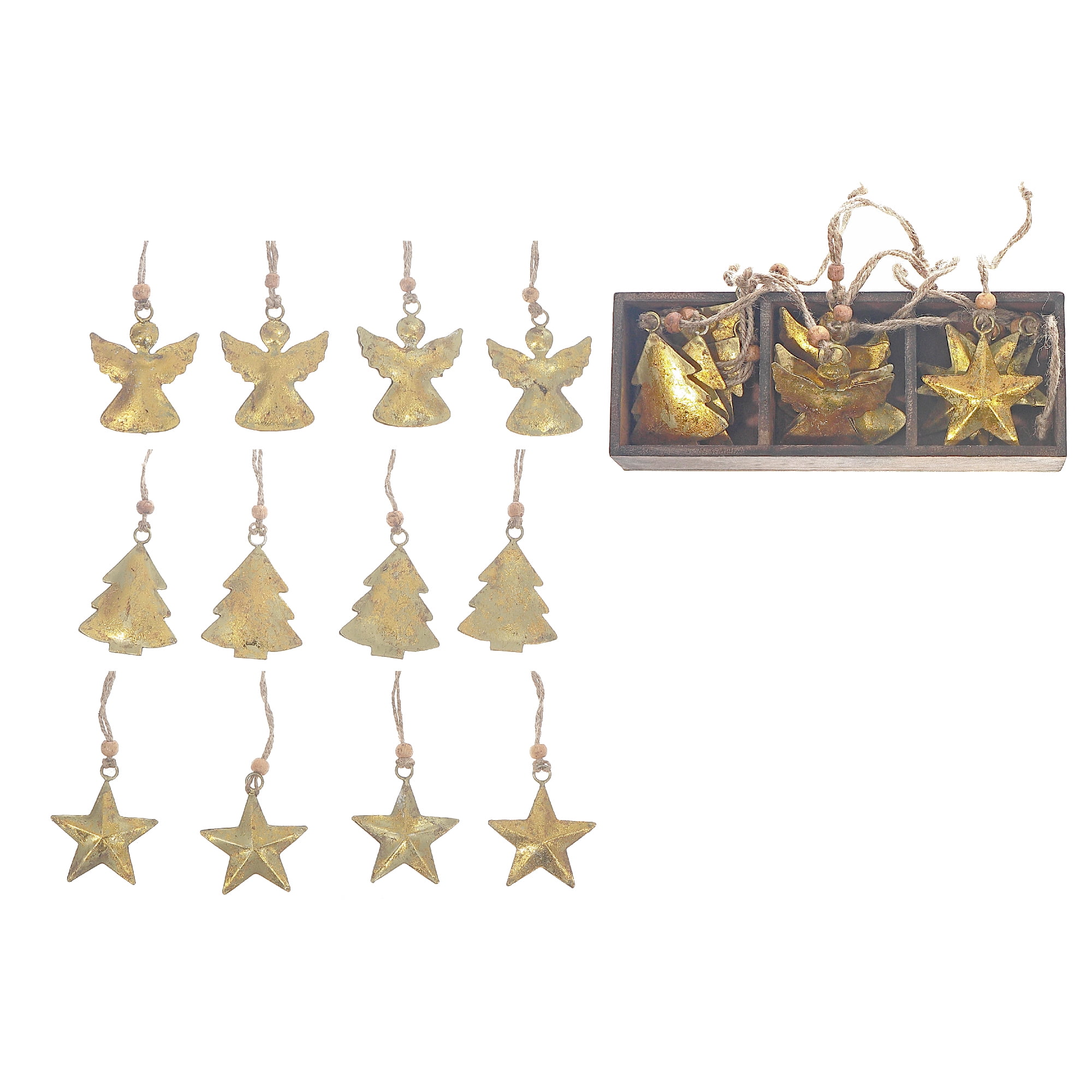 Click here for Ih Casadécor Metal Ornament (Angel/Tree/Star) (Set... prices