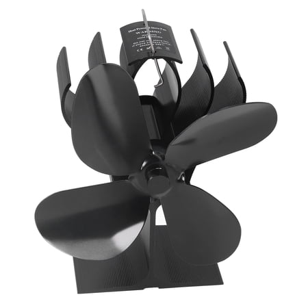 Fireplace Fan, Aluminium Alloy Bi Metal Device Wood Stove Fan High ...