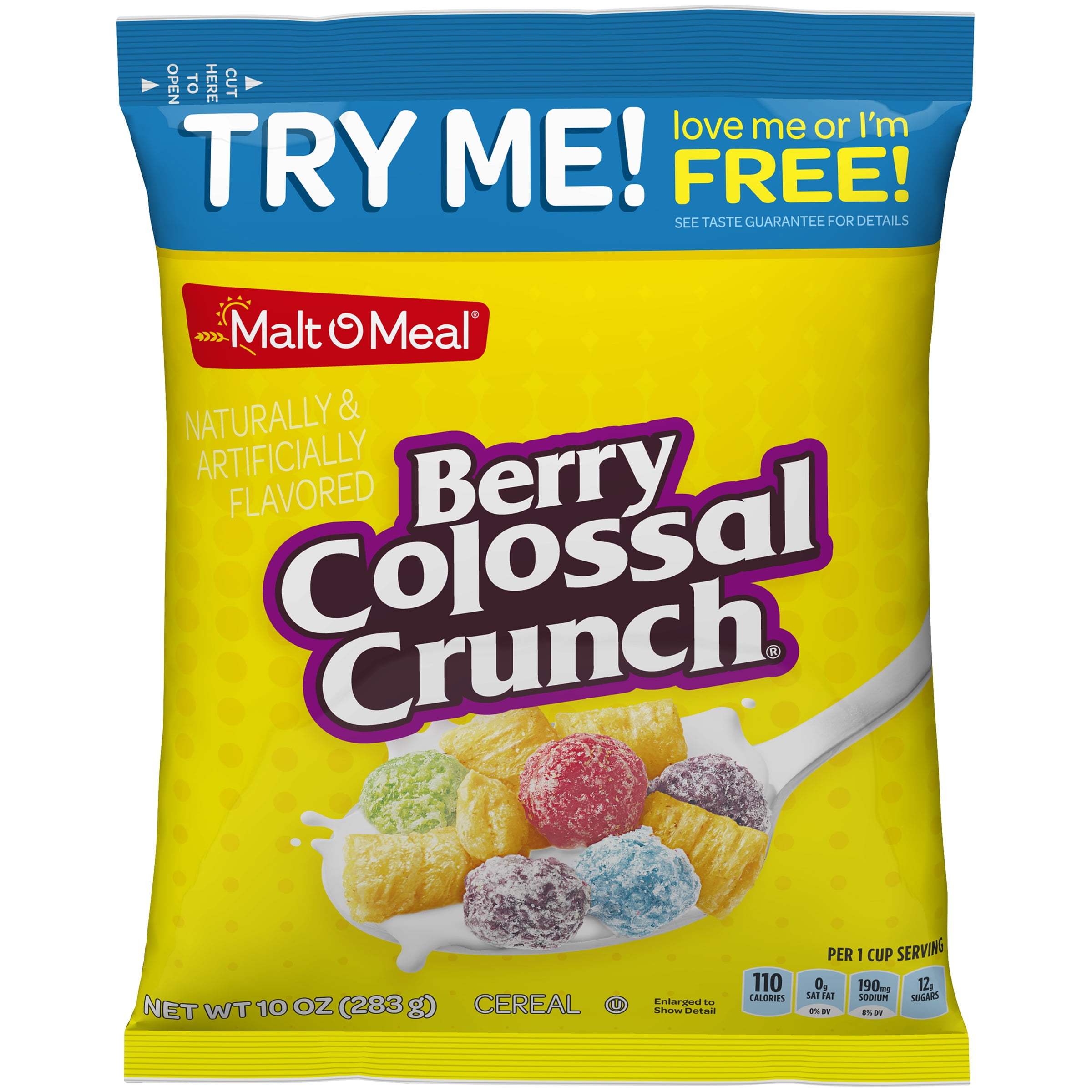 Malt-O-Meal® Berry Colossal Crunch® Cereal 10 oz. Bag – Walmart ...
