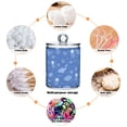 2 PCS Plastic Storage Canister Clear with Lids Airtight Cotton Swabs ...