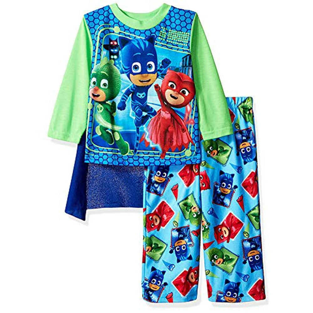 PJ Masks - PJ Masks Boys Pajamas with Cape (4, Blue/Multi) - Walmart ...