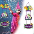 Welcome Mardi Gras Sign Decorations Hanging Door Decorations Carnival ...