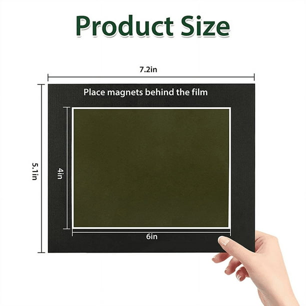 Magnetic Field Observation Film 4X6 Inch, Reusable Magnetic Observation ...