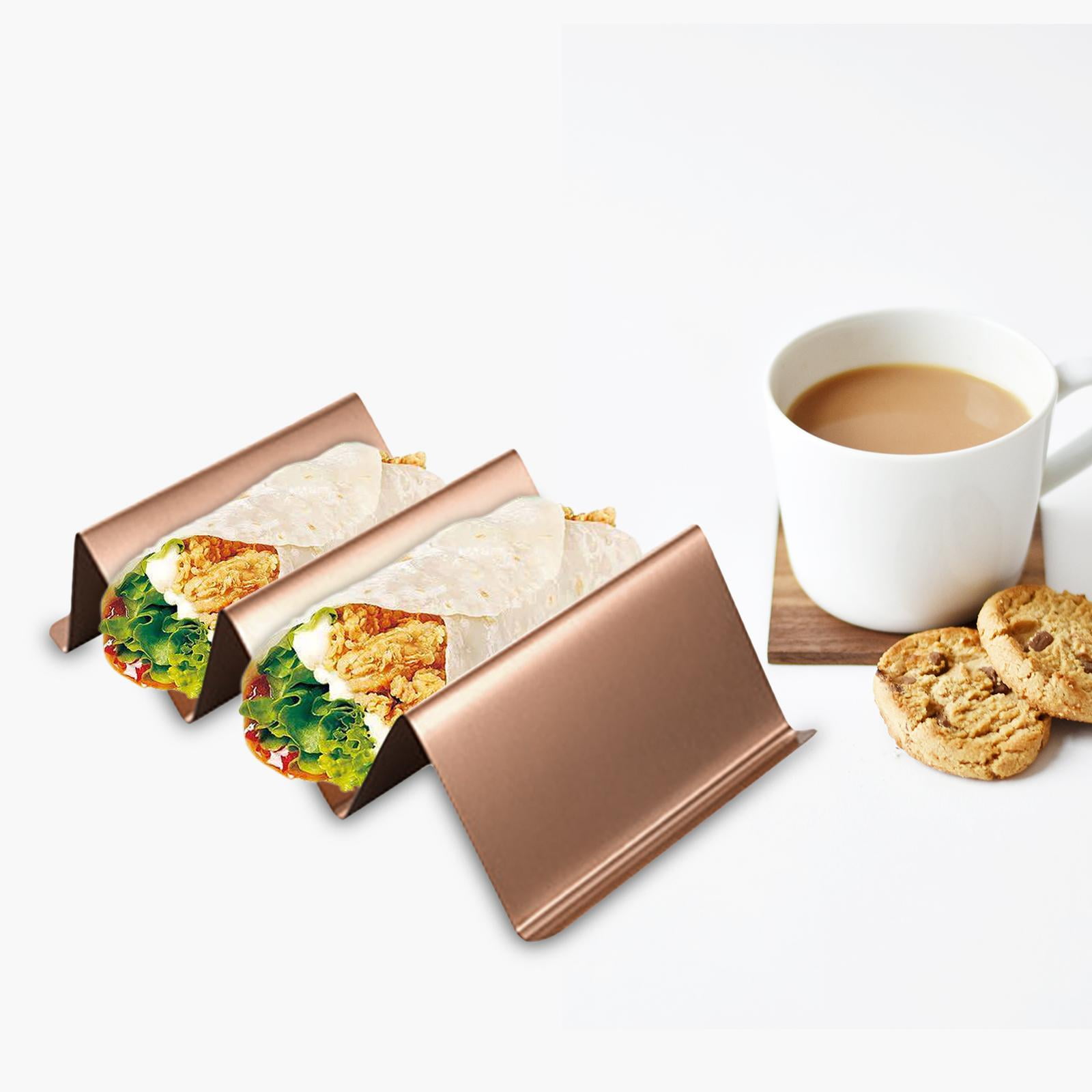 Taco Holder Stand, Stainless Steel Taco Tray, Stylish Taco Shell ...