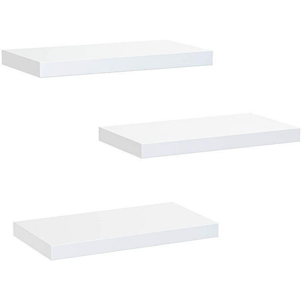 White Floating Shelves in Wall Shelves - Walmart.com