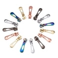 20Pcs 5 Colors Rack Plating Zinc Alloy Replacement Zipper Sliders for ...
