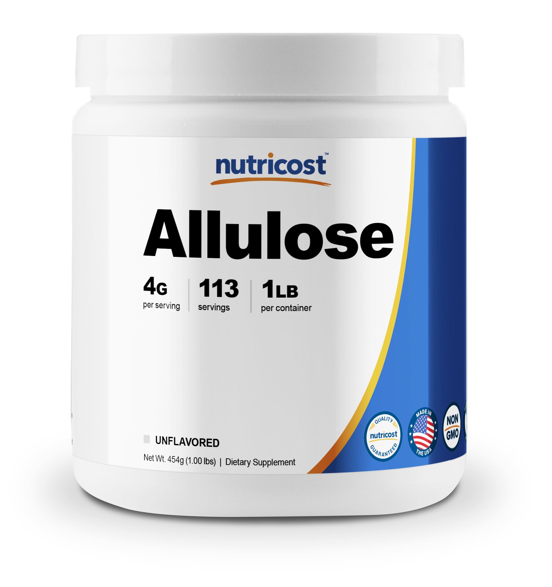 Nutricost Allulose Sweetener 1 LB KETO Sugar 0 Calorie Zero Net Nutricost Allulose Sweetener 1 LB KETO Sugar 0 Calorie Zero Net
