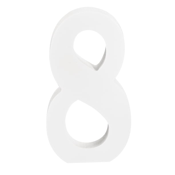 Unique Bargains 3 Inch Blank Wood Number 8 Wood Slices Sign Board for ...