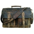 Cuero Large Computer Bag, Retro Buffalo Hunter Leather, 18 inch Laptop ...