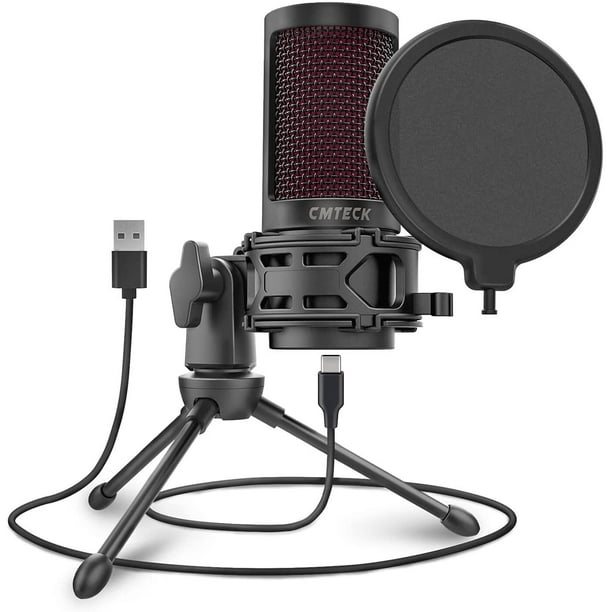 USB Microphone for Computer, XM550 Cardioid Mic for Skype, Zoom ...