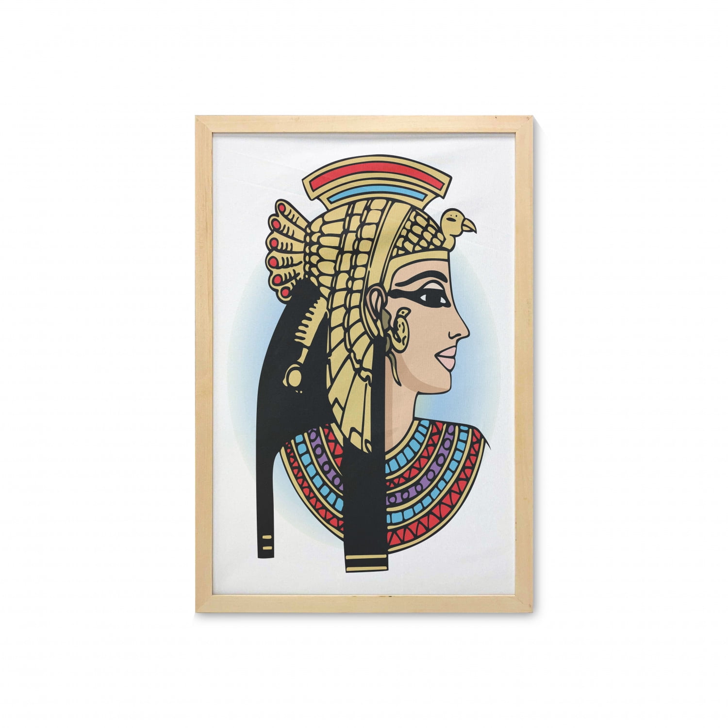 Egypt Wall Art Room Decor Cleopatra Wall Art Wooden Cleopatra with Cat ...