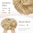 Messy Bun Beach Blonde Hair Piece Human Hair Blonde – Natural Soft Updo ...
