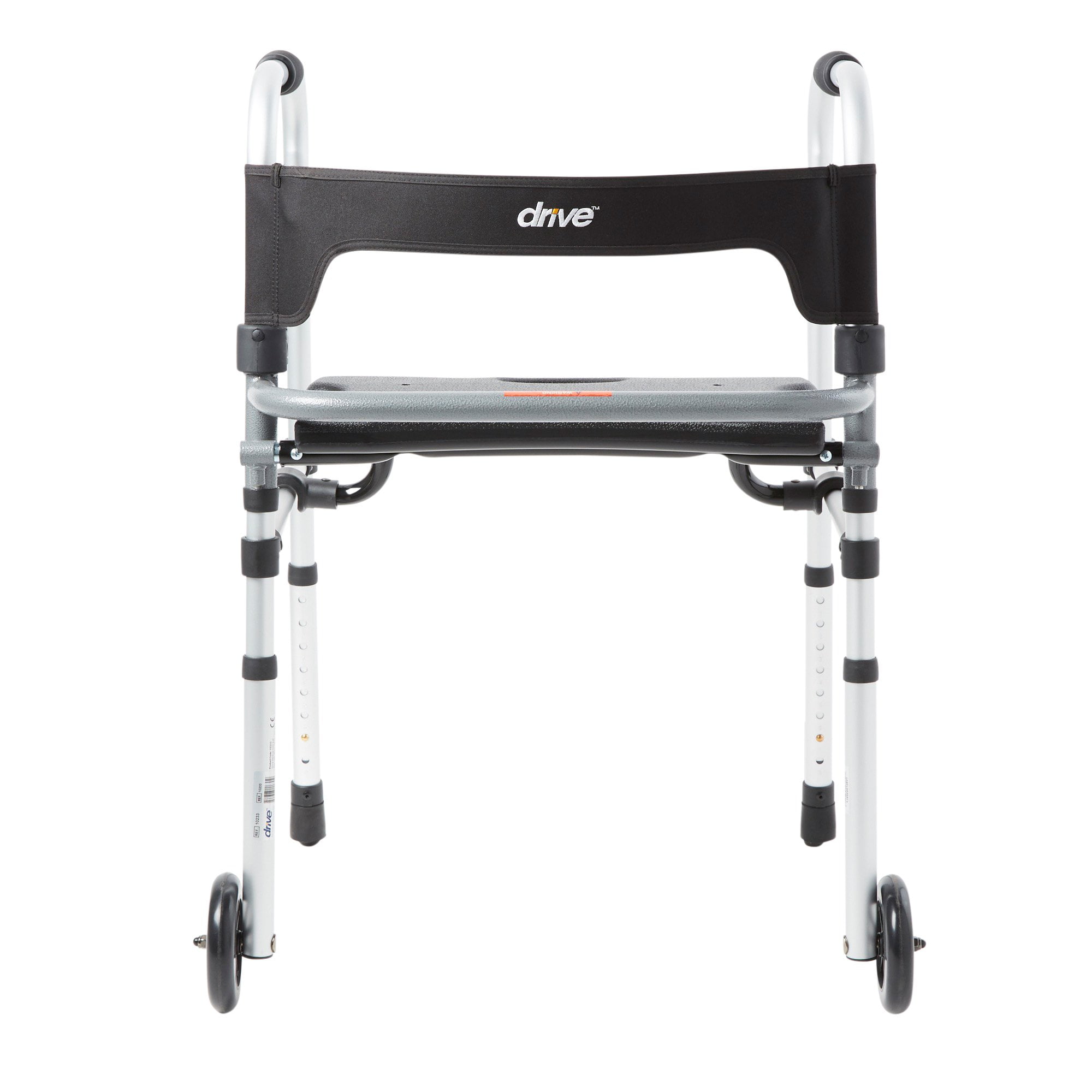 Clever-Lite LS Aluminum Silver Folding Walker Adjustable Height up to ...