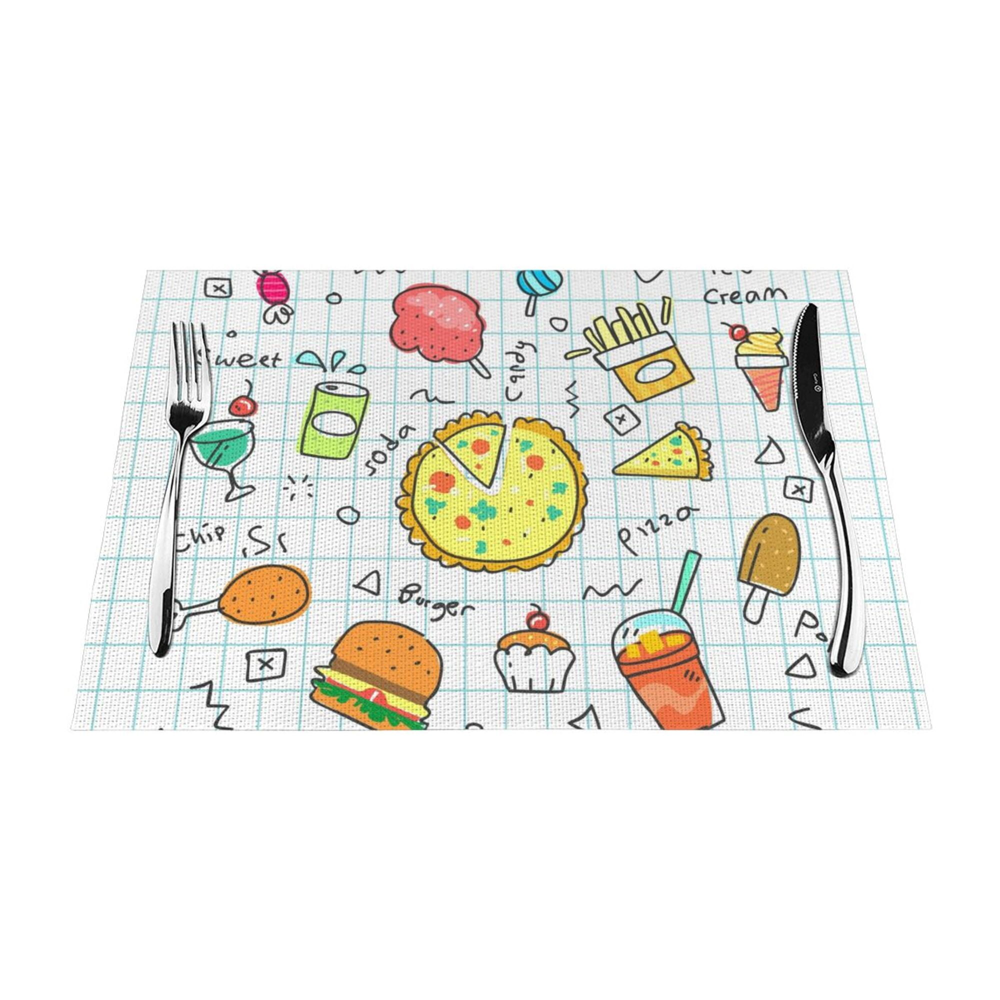YFYANG Washable Heat-Resistant Placemats, 70% PVC/30% Polyester ...