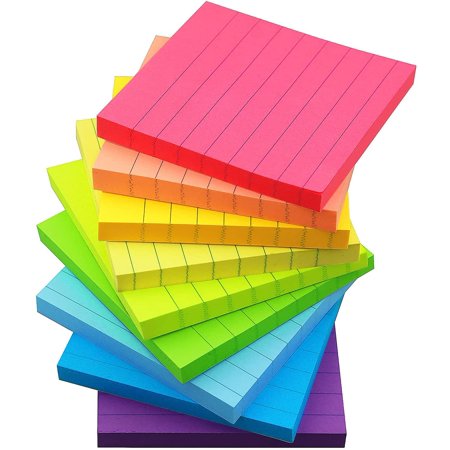 Lined Sticky Notes with Lines 3x3 Self Stick Notes | Walmart Canada