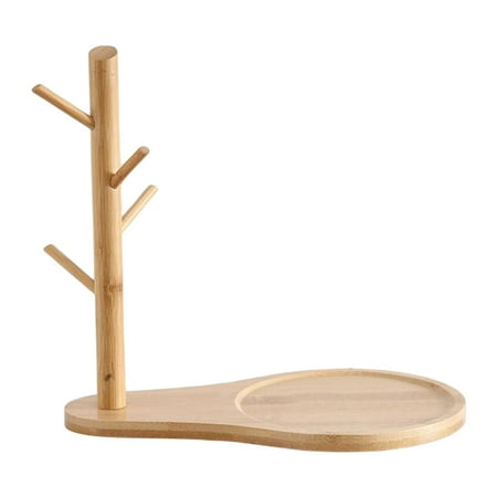 Lutabuo Wooden Storage Tray Creative Tree Branch Tabletop Key Hanger ...