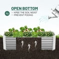 Land Guard 8x4x2ft Raised Rectangle Garden Beds Outdoor,Galvanized ...