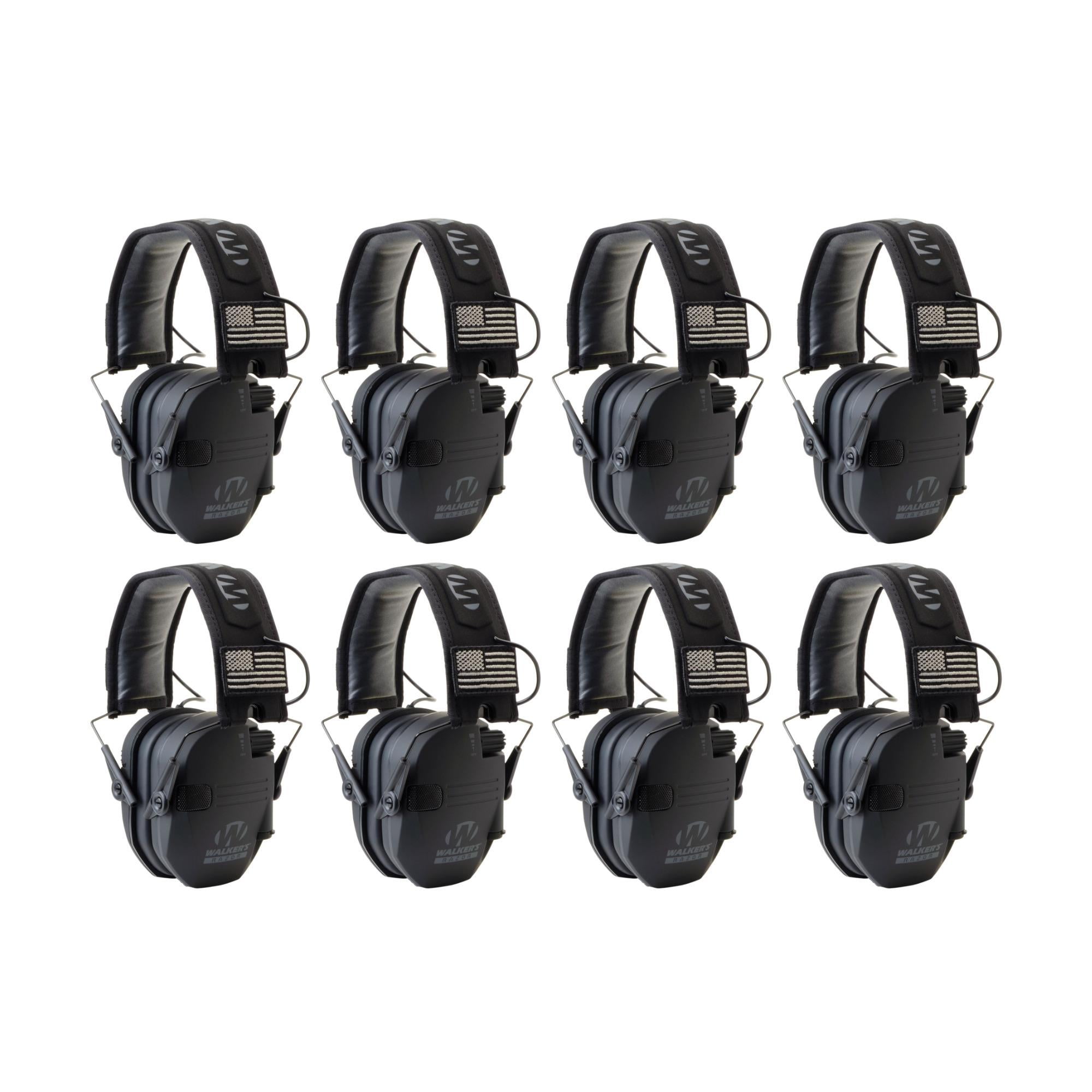 Walker's Razor Slim Ultra Low Profile Compact Design Earmuffs (Black) 8 ...