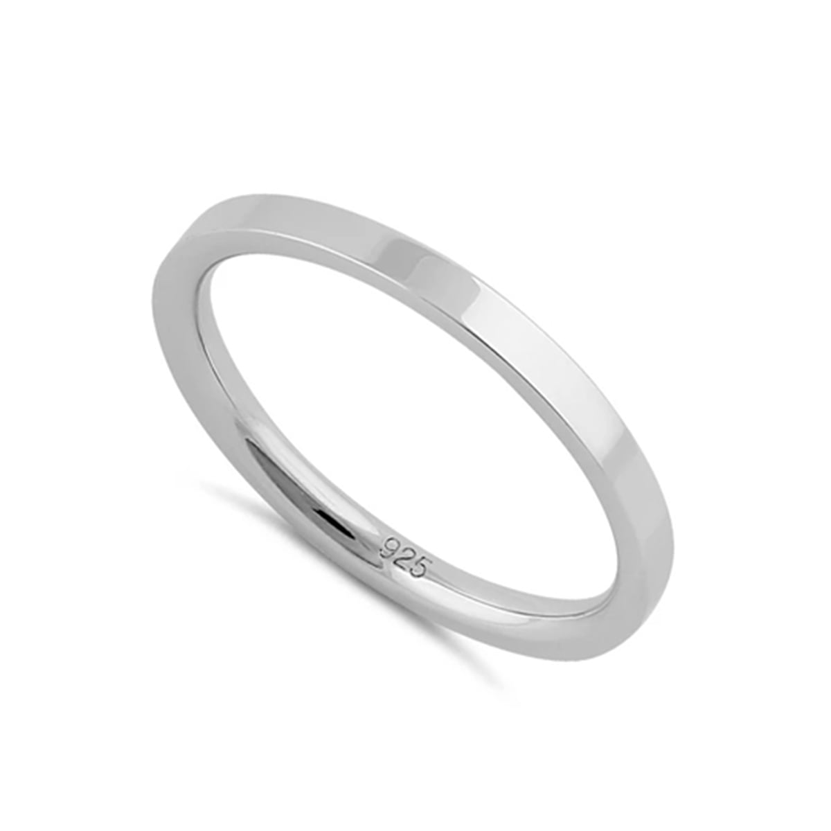 Click here for Mooneye 2 Mm Stackable Band 925 Sterling Silver Pl... prices