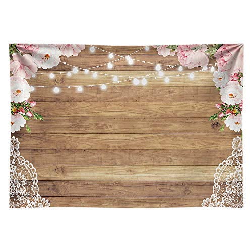 Wood And Lace Background