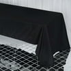 Efavormart 60x126" Seamless Premium BLACK 200 GSM Linens Polyester ...