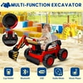 EastVita Ride On Excavator for Kids, 4WD Electric Excavator Toy, 12V ...