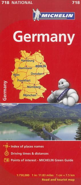 Michelin Germany Map 718: 9782067170834 - Walmart.com