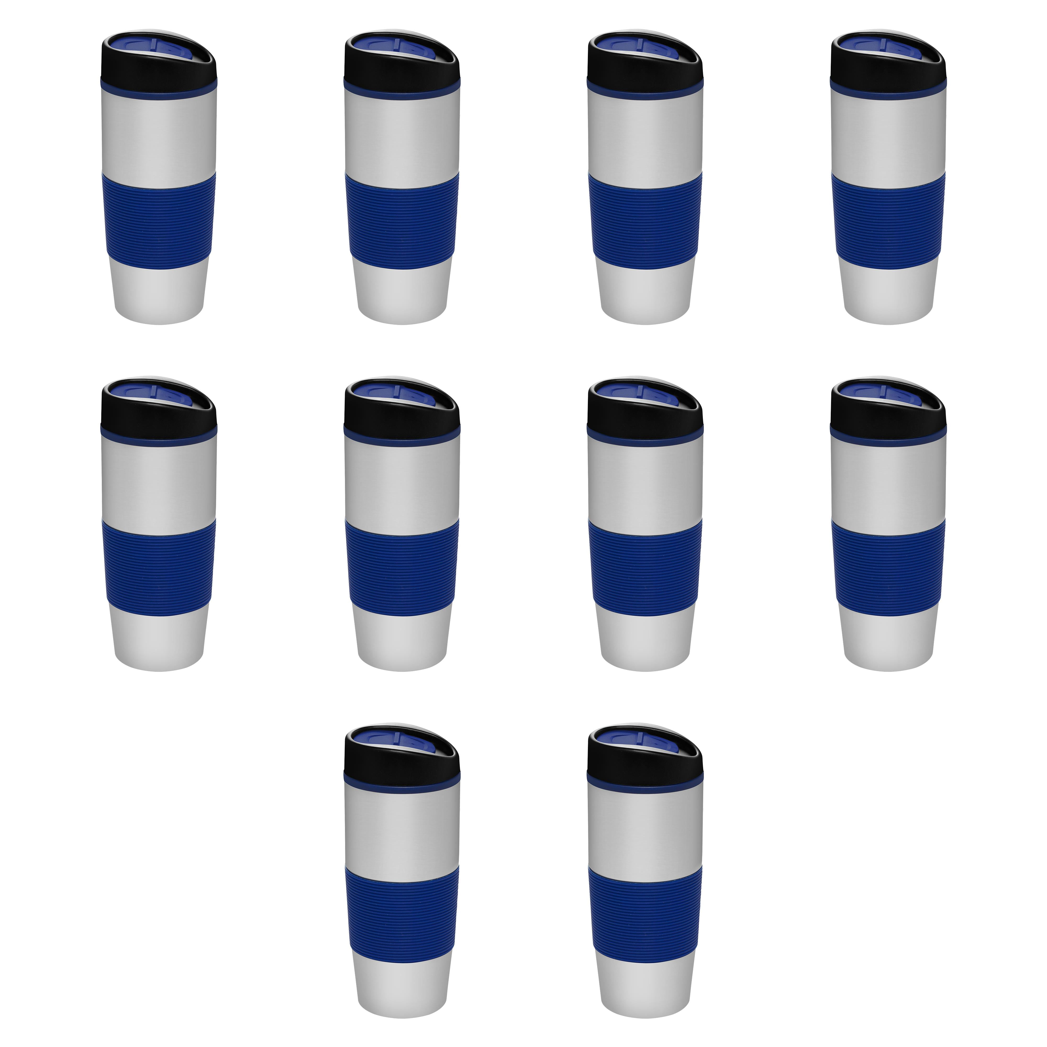 Color Grip Tumblers 16 oz. Set of 10, Bulk Pack - Perfect for Smoothies ...